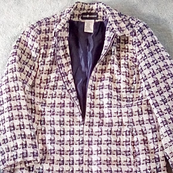 Sag Harbor | Jackets & Coats | Tweed Zip Jacket By Sag Harbor | Poshmark